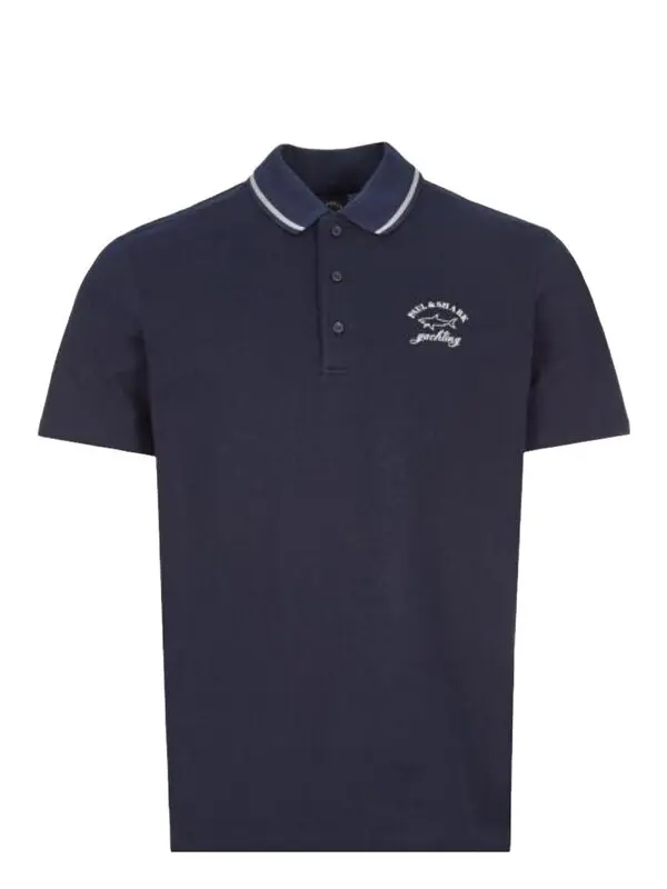 Paul & Shark Logo Polo Shirt - Black