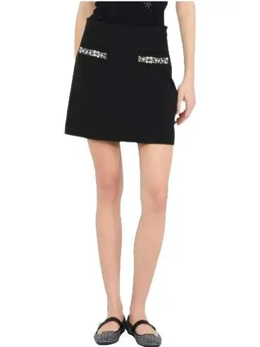 Liu Jo Crystal-embellished Mini Skirt - Black