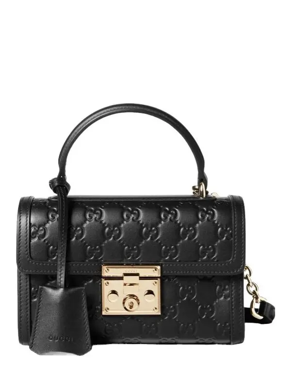 Gucci Padlock Small Top Handle Bag - Black
