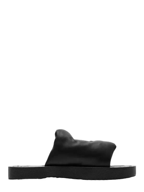 Burberry Ekd Embossed Slab Slip-on Slides - Black