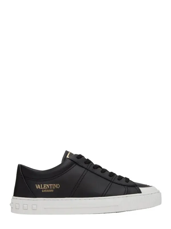 Valentino Garavani Cityplanet Lace-up Sneakers - Black