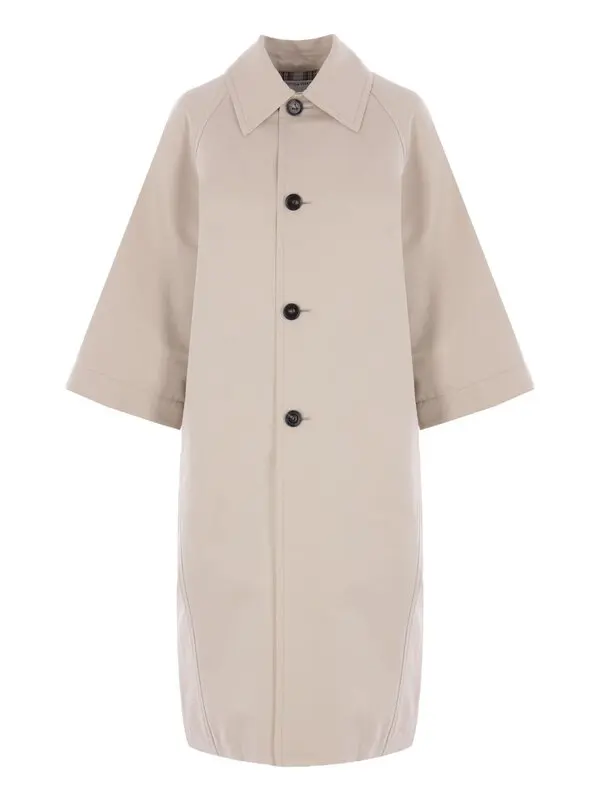 Bottega Veneta Loose Fit Coat - Nude