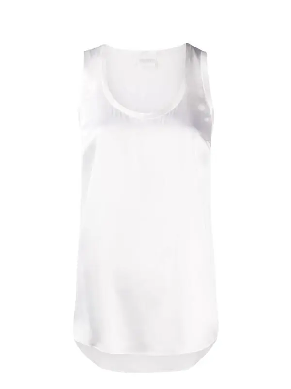 Brunello Cucinelli Plain Crew-neck Sleeveless Tank Top - No