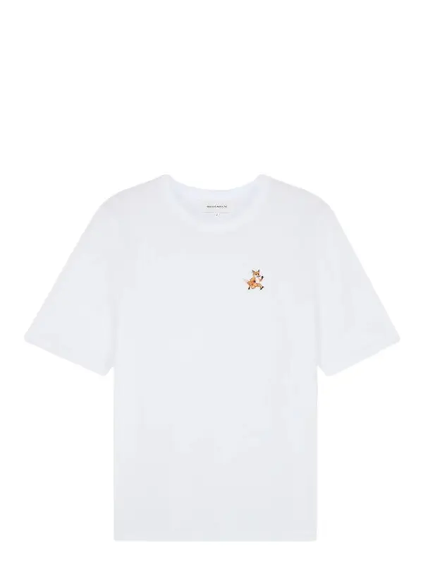 Maison Kitsuné Speedy Fox Patch Crewneck T-shirt - White