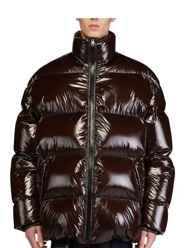 Bottega Veneta Hooded Puffer Jacket - Brown