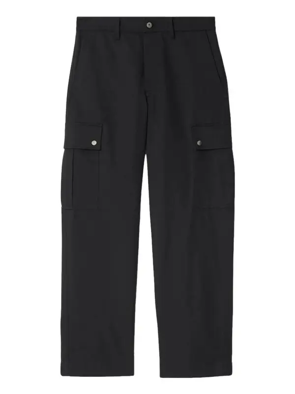 Burberry Straight-leg Cargo Trousers - Black