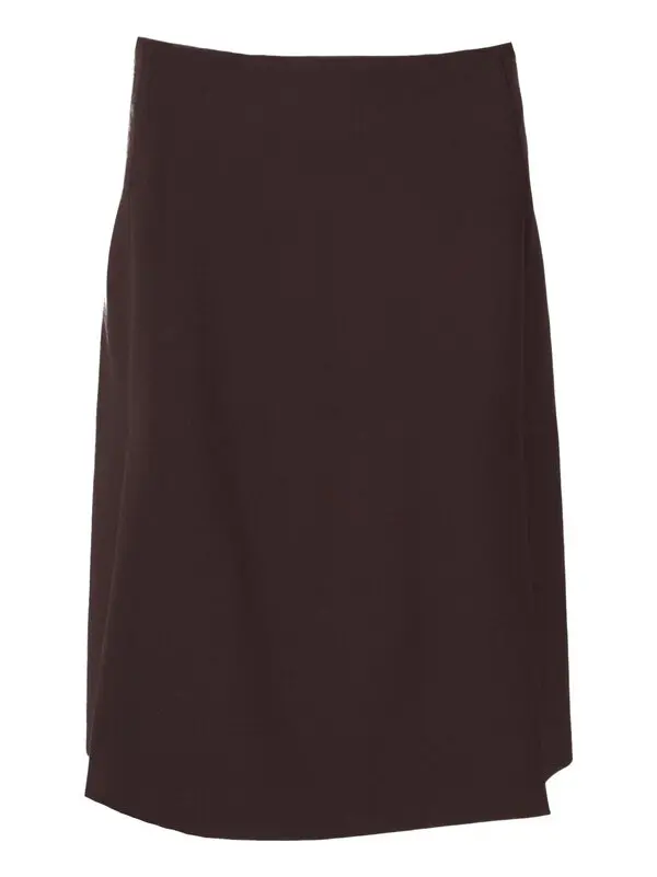 P.a.r.o.s.h Wool-blend Midi Skirt - Black