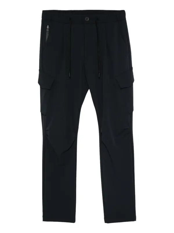 Herno Elastic Drawstring Waist Cargo Pants - Navy Blue