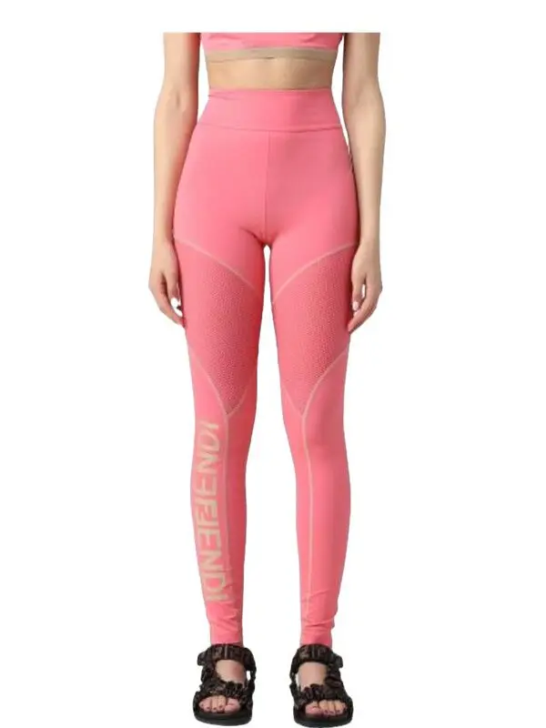 Fendi Logo Leggings - Pink