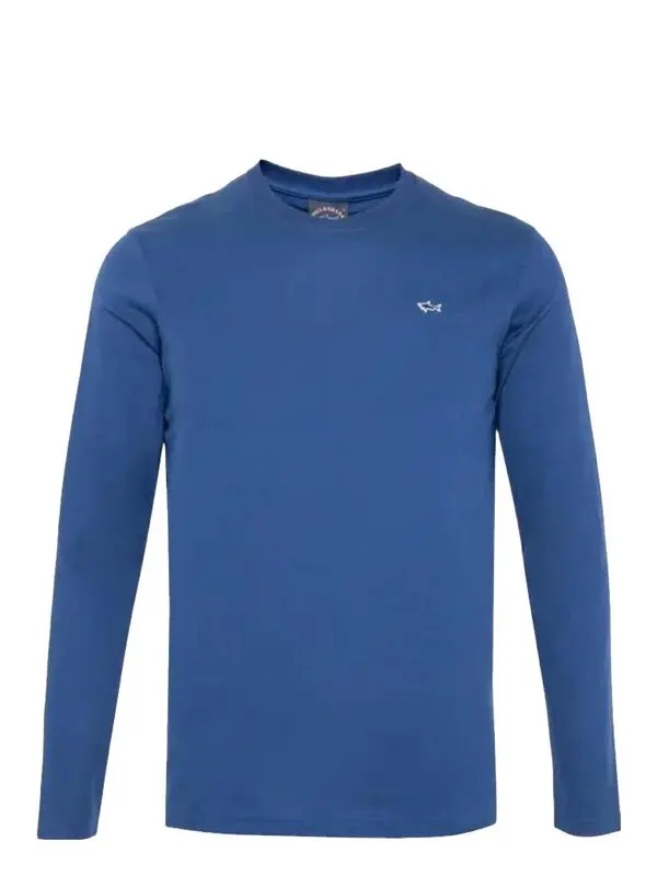 PAUL  SHARK Logo Details T-shirt - Blue