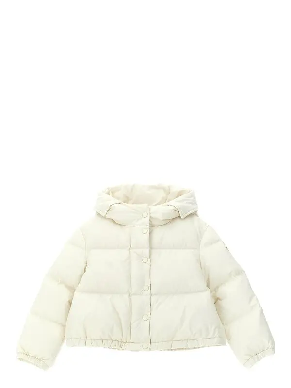 Moncler Hooded Cotton Down Jacket - White