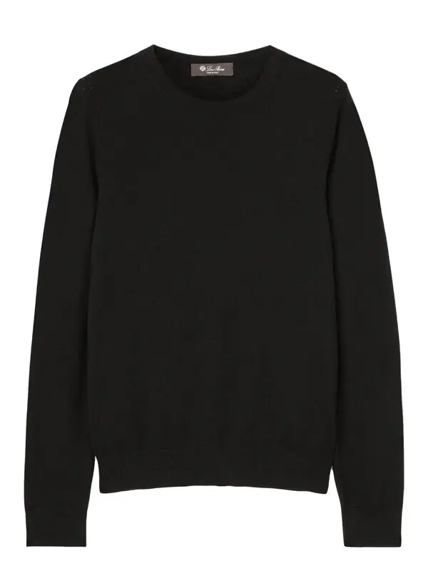 Loro Piana Long-sleeved Crewneck Jumper - Black