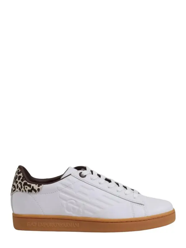 EA7 Low Top Lace Up Sneakers - White