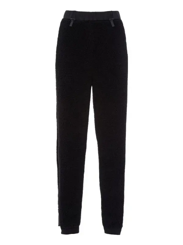 Prada Fleece And Recycled Technical Fabric Joggers - Black