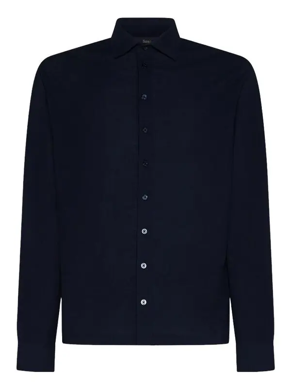 Herno Buttoned Long Sleeved Shirt - Black