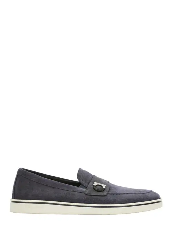 FERRAGAMO Gancini Boat Shoe Loafer - Stromboli Sand