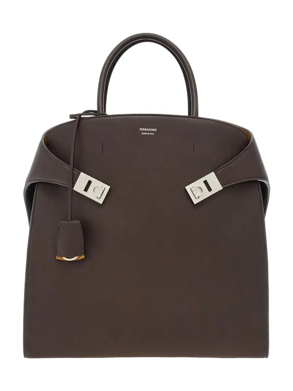 FERRAGAMO Hug Tote Bag - Testa Di Moro