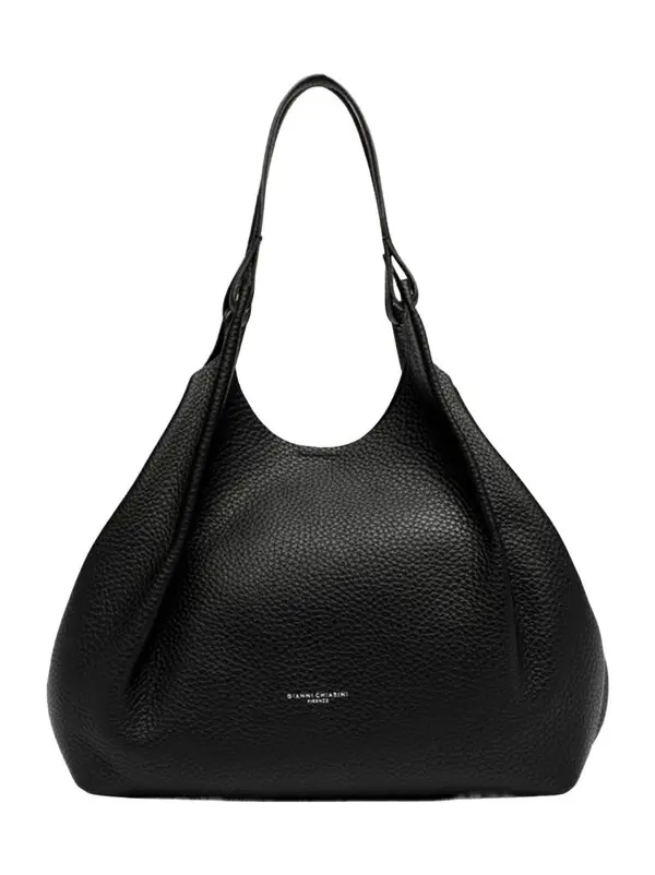GIANNI CHIARINI Dua Textured Leather Tote Bag - Black