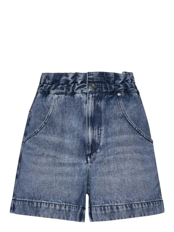 Isabel Marant Étoile High Waist Denim Shorts - Blue
