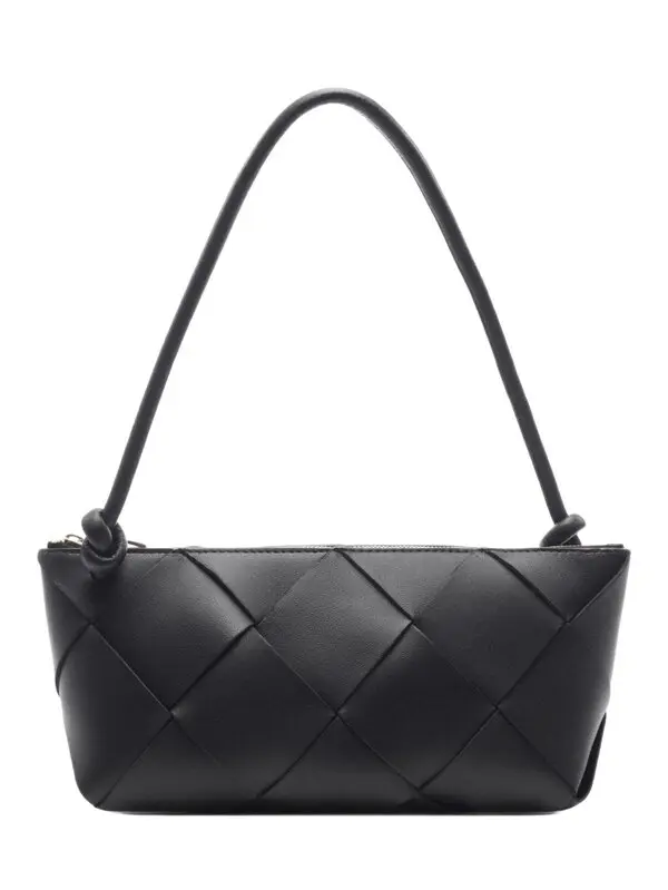 Bottega Veneta Zippered Shoulder Bag - Black