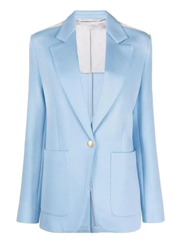 Palm Angels Striped Tailored Blazer - Blue