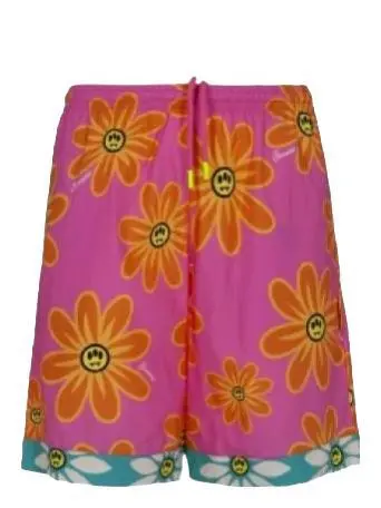 BARROW Floral Print Bermuda Shorts - Pink