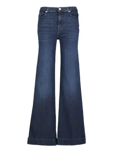 7 For All Mankind Wide-leg Jeans - Blue