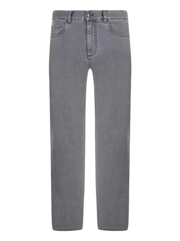 Canali Straight Leg Jeans - Grey