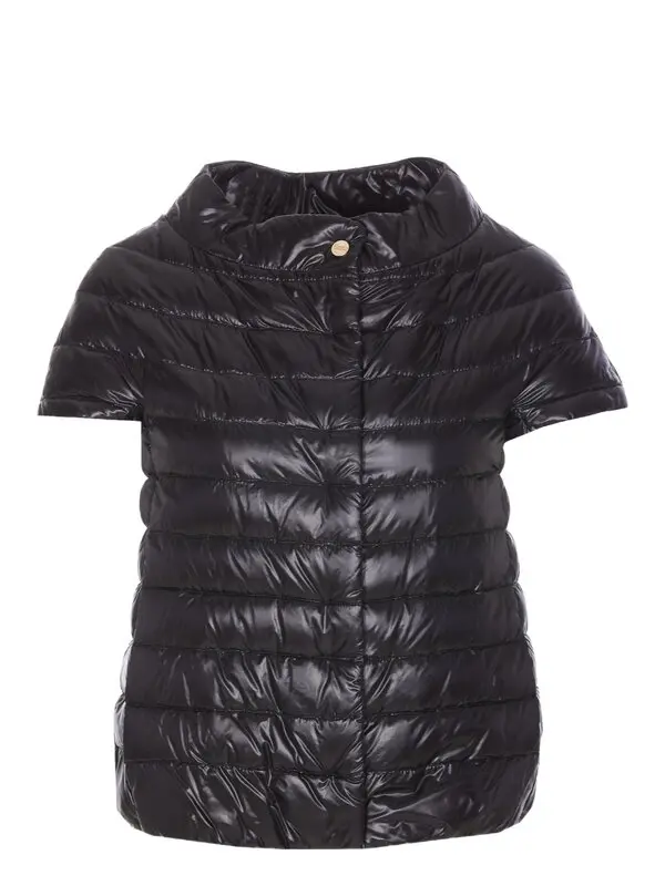 Herno Greta Short-sleeved Puffer Jacket - Black
