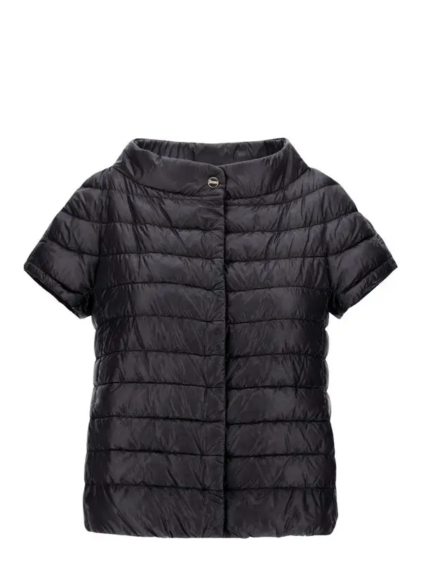 Herno Greta Short-sleeved Puffer Jacket - Black