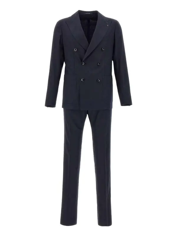 Tagliatore Double-breasted Slim Suits - Blue