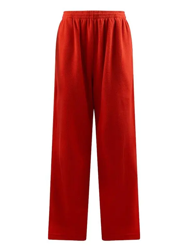Balenciaga Plush Velvet Pajama Pants - Red