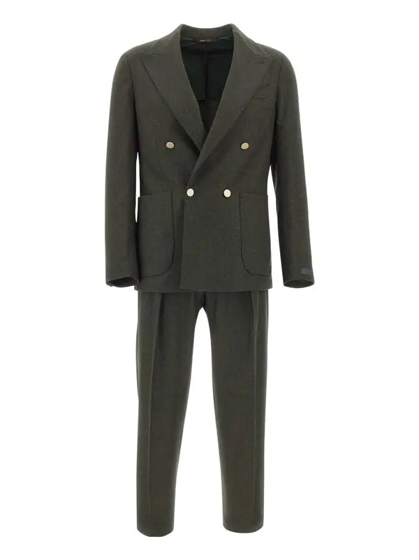 BRIGLIA 1949 Bolgheri Double-breasted Suit - Black