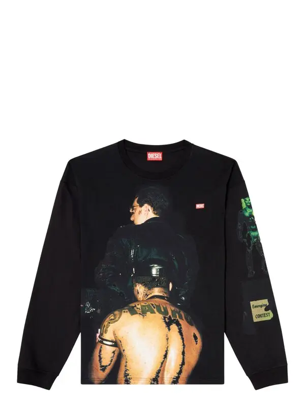 DIESEL® X Tom Of Finland Foundation Pr-t-boxt-tom T-shirt - Black