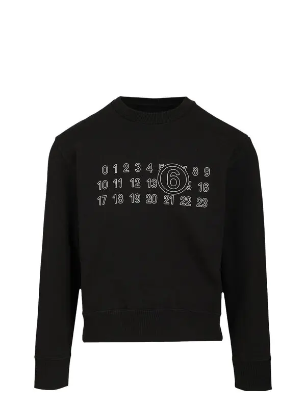 MAISON MARGIELA Numeric Graphic Sweatshirt - Black