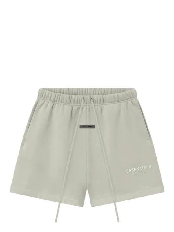 Fear Of God Logo Embroidered Elasticated Waist Shorts - Gray