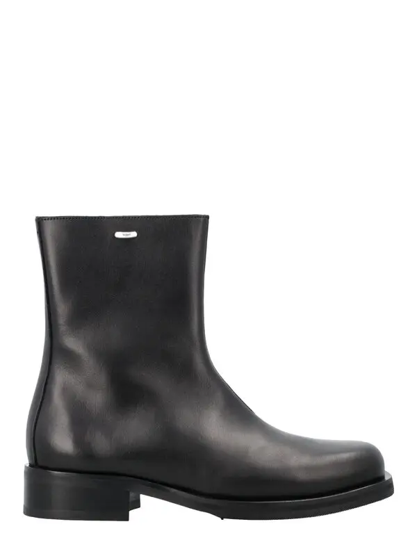 Our Legacy Round Toe Zip Up Boots - Black