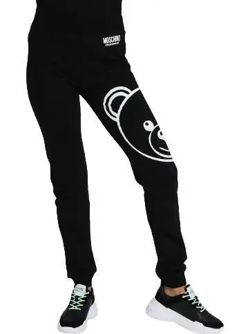 Moschino Printed Casual Pants - Black