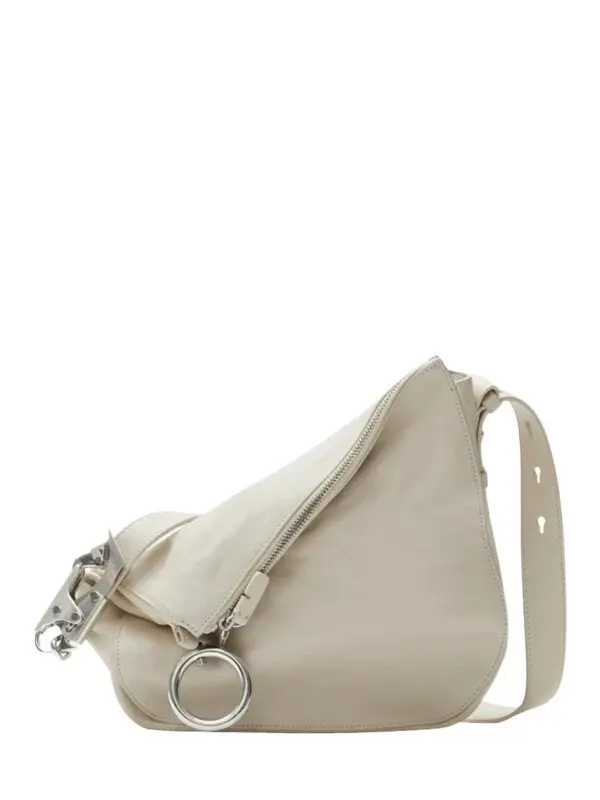 Burberry Small Knight Zipped Shoulder Bag - Nude
