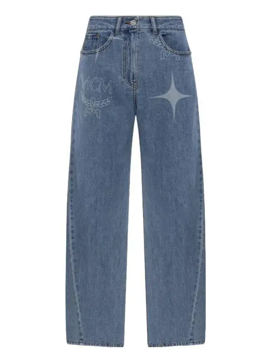 Mcm Belt Loop Jeans - Blue