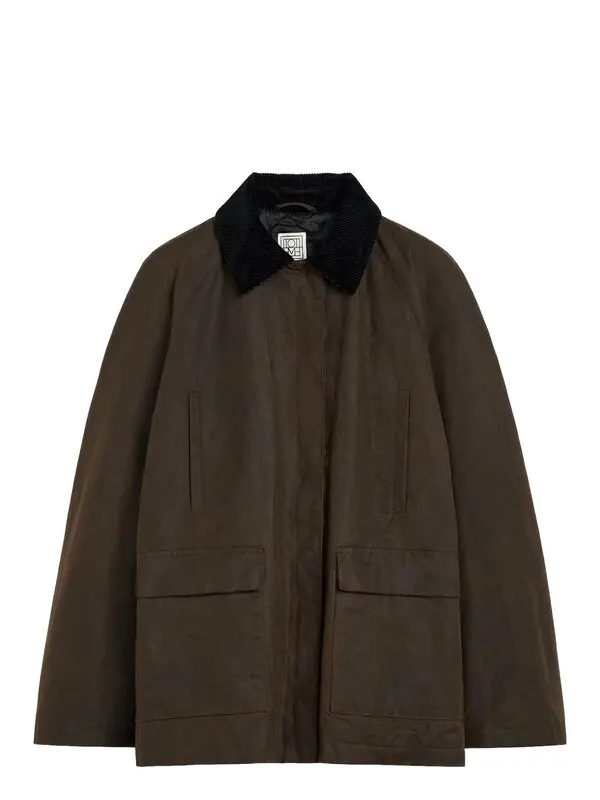 TOTEME Collared Jacket With Pocket Detail - Bark