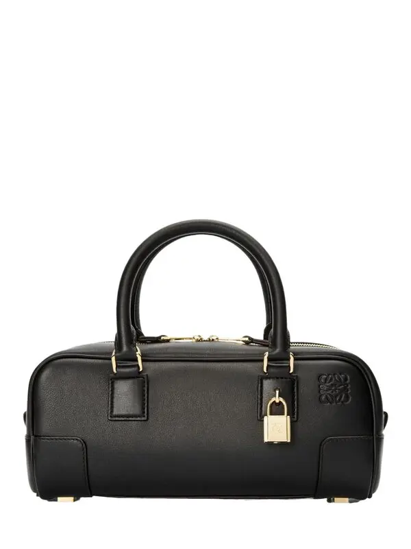 Loewe Amazona 23 Cropped Bag In Nappa Calfskin - Black