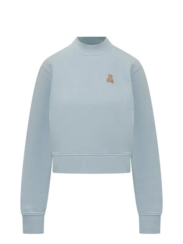 Palm Angels Teddy Bear Motif Sweatshirt - Gray