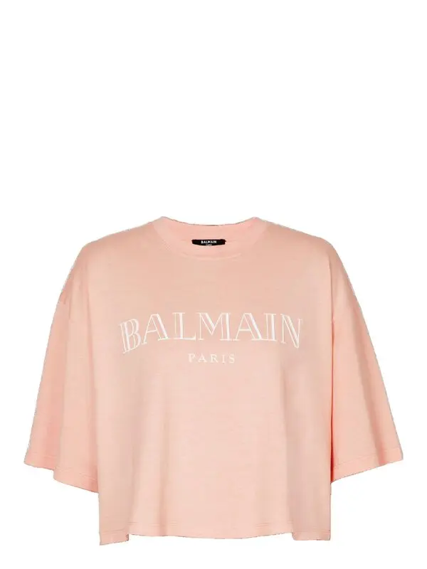 Balmain Vintage Logo T-shirt - Nude