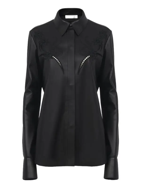 Chloé Embroidered Shirt - Black