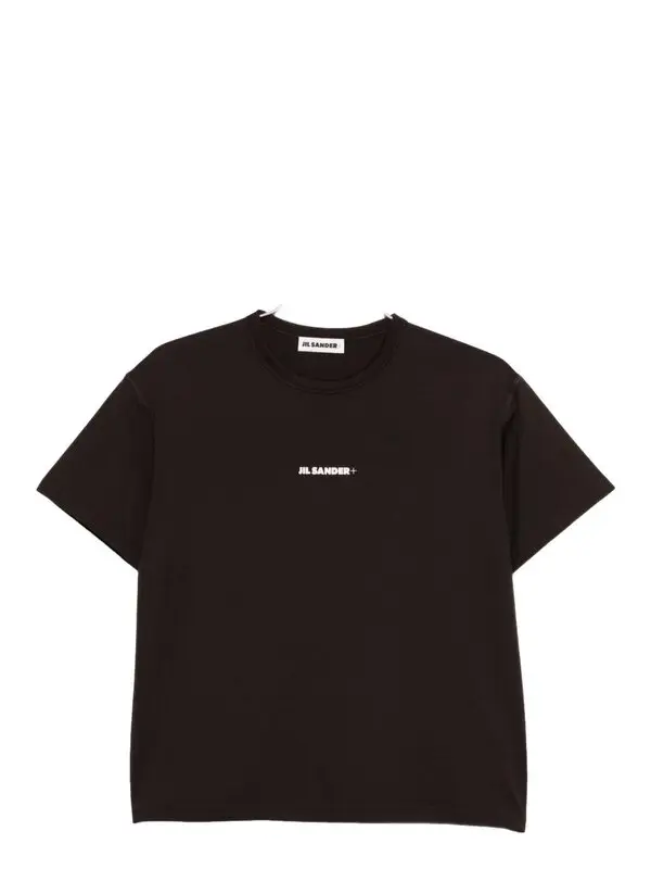 JIL SANDER Logo Crew Neck T-shirt - Black