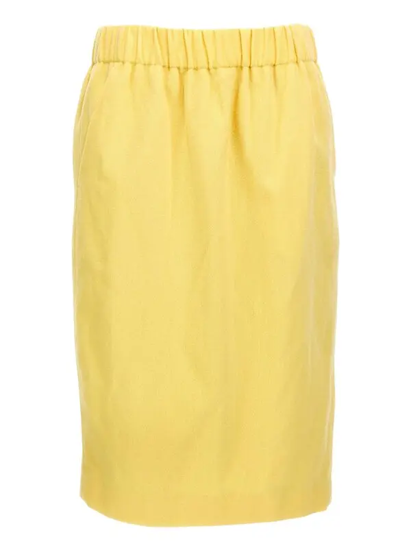 Dries Van Noten Safya Elasticated Waist Skirt - Yellow