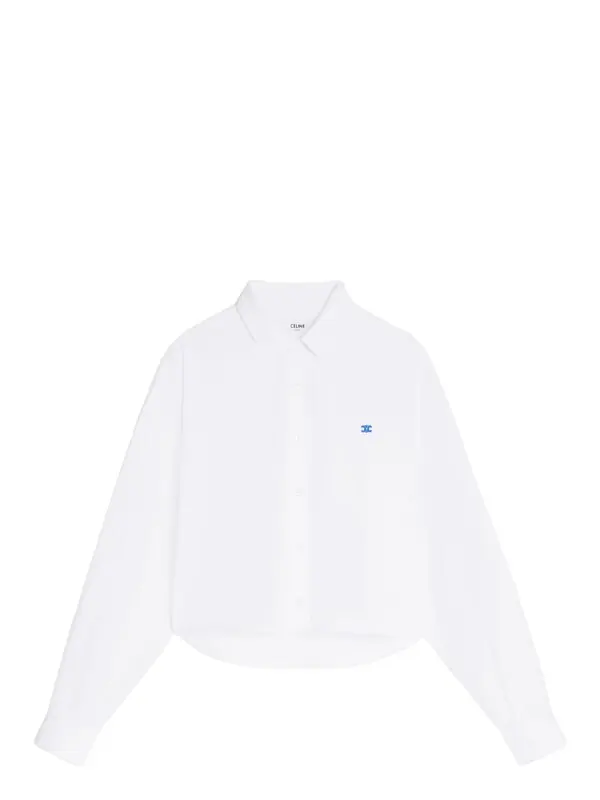 Celine Cotton Denim Shirt - White