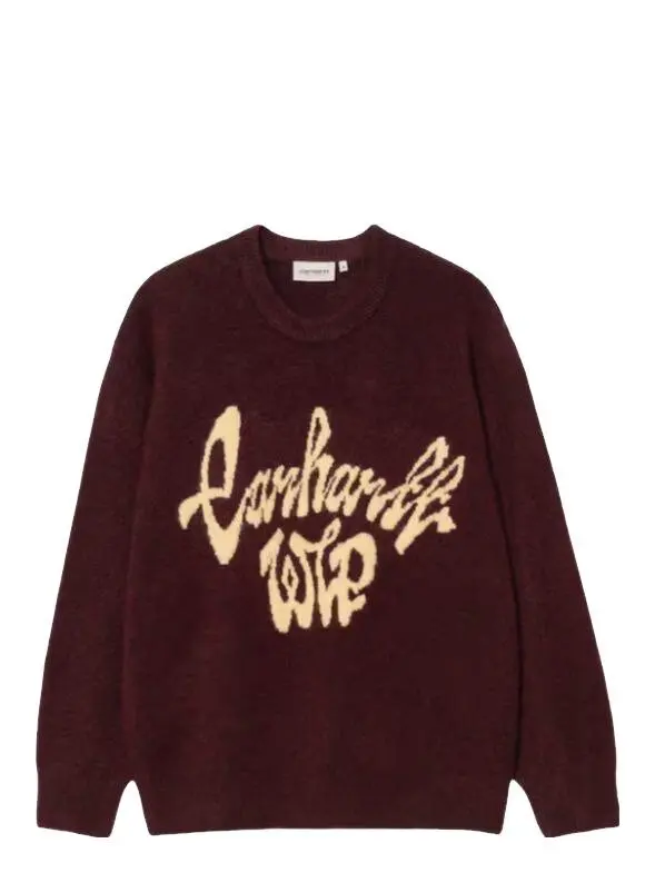 Carhartt Work In Progress Graphic Knit Sweater - Brown