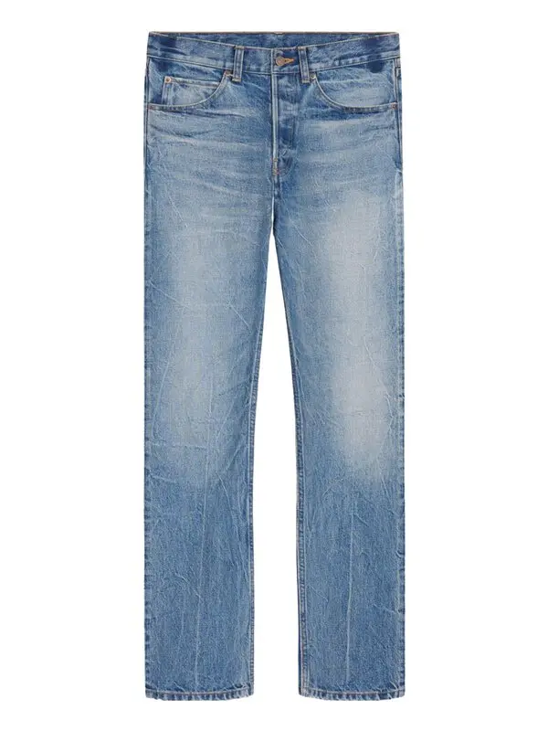 Celine Kurt Jeans In Cotton Denim - Blue